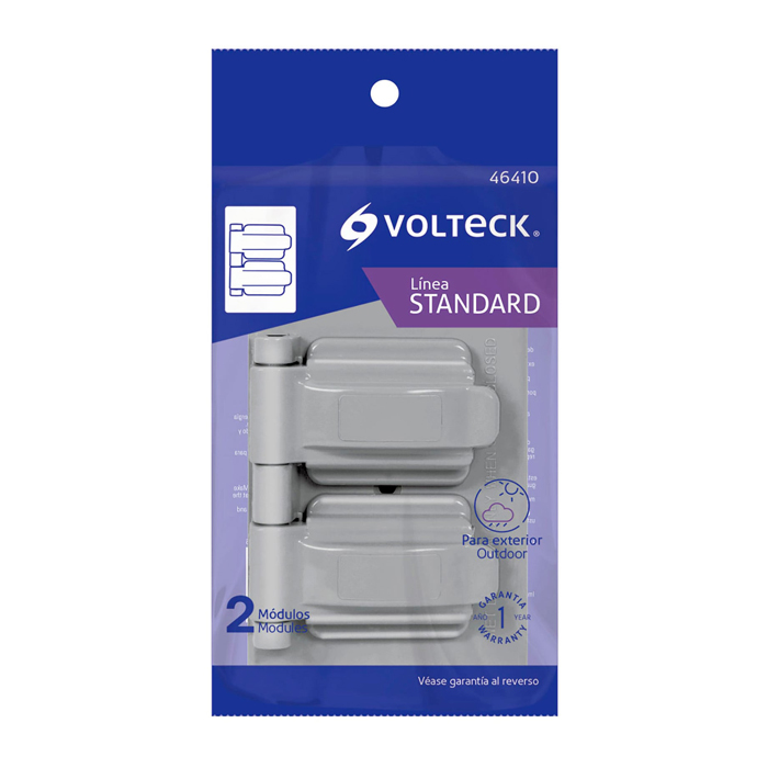 46410 *PLACA DOBLE INTEMPERIE VOLTECH PPIN-DOS | Blanquita