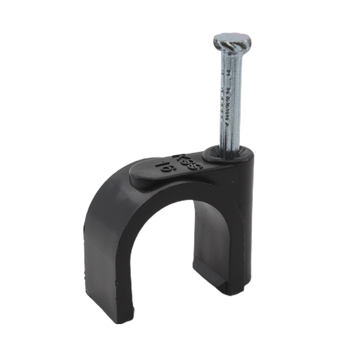 48284 – GRAPA P/CABLE CURVA 16MM NEGRA C/20PZ TRUPER | Blanquita