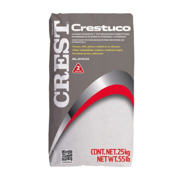 ESTUKO BLANCO 25KG CREST | Blanquita